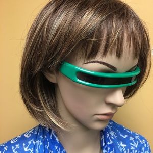 Vintage | Accessories | Left Vintage 8s Plastic Visor Slim Sunglasses ...